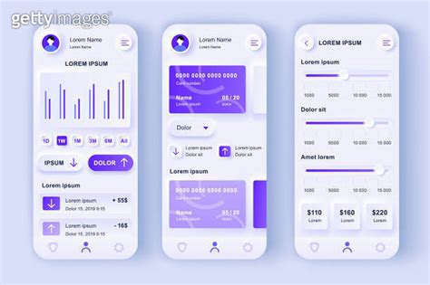 Online Banking Unique Neumorphic Design Kit For App Mobile Wallet