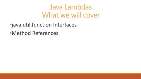 Functional Interfaces And Method Referencespptx