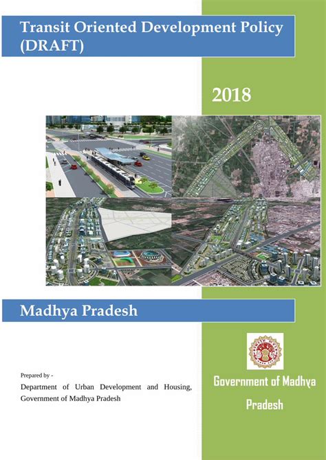 Pdf Transit Oriented Development Policy Draft Document Guidelines 4