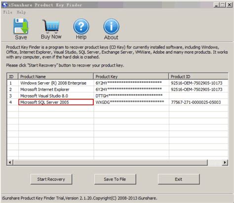 How To Find Product Key For SQL Server Installed On Computer