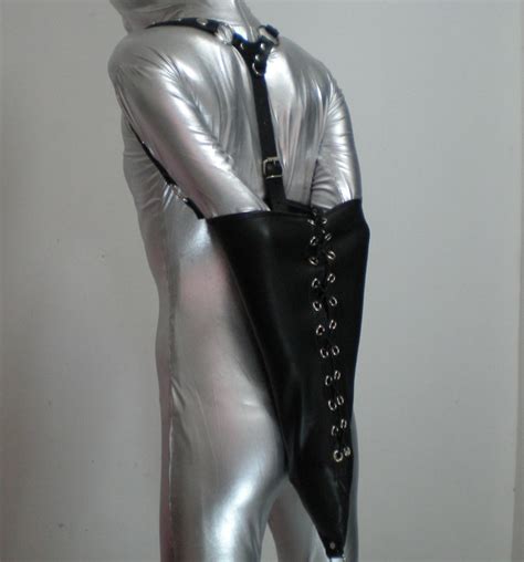 Real Leather Single Glove Armbinder With Over Shoulder Straps Etsy