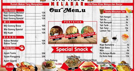 Desain Menu Makanan Desainkuni