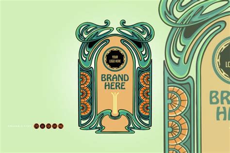 Elegant Vintage Frame Swirls Ornate SVG Graphic By Artgrarisstudio