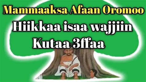 Mammaaksa Afaan Oromoo Hiikkaa Isaa Wajjin Kutaa 3ffaa Youtube