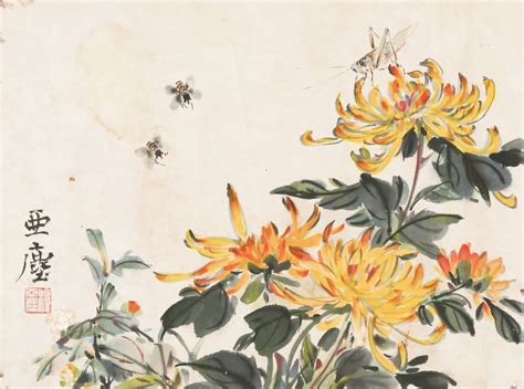 汪亞塵 花卉｜2018秋拍 帝圖拍賣 領銜全台書畫文物類第一拍賣品牌