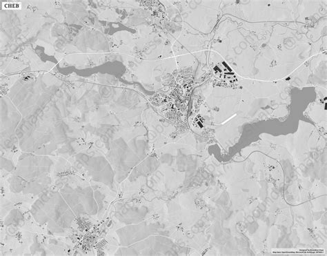 Cheb Figure Ground Vector Map 150k Boundless Maps