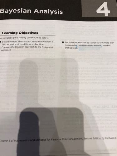 Quantitative Analysis 4 Bayesian Analysis Flashcards Quizlet