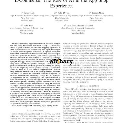 Enhancing Personalization And Sales Conversion In E Commerce The Role Of Ai In The App Shop