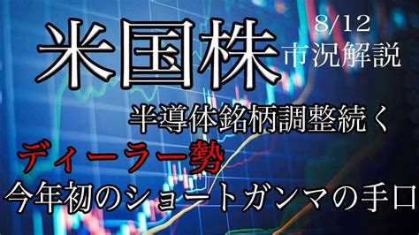 812【米国株】ビックテックと半導体調整の動き続く！ppiの結果受けて利回りは上昇？小売店の新たな取り組みと法整備がインフレ鈍化に寄与する