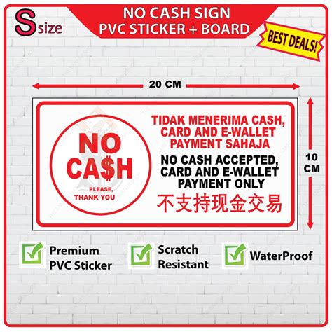 10x20cm Pvc Signs Sticker Vinyl Adhensive Sticker Waterproof