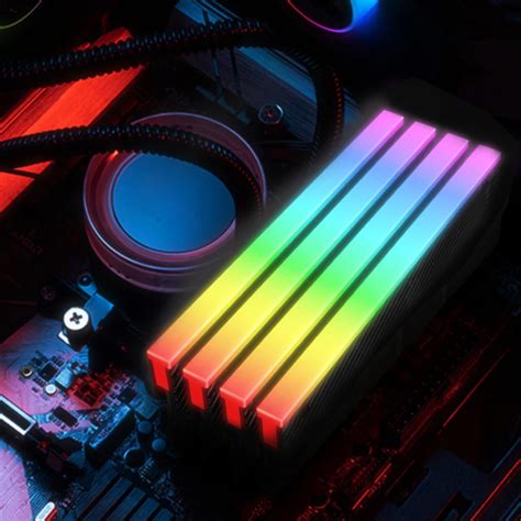 열 실리콘 패드가 있는 argb ddr 메모리 ram 쿨러 데스크탑 컴퓨터용 pc 냉각 조끼 ddr2 티몬