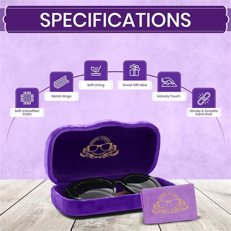 Buy Modern Eyewear Hard Shell Glasses Case For Women Cute Hard Eyeglass