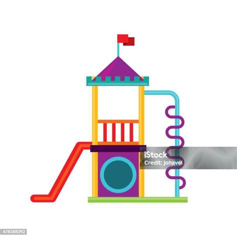 아름 다운 어린이 놀이터 아이콘 공원에 대한 스톡 벡터 아트 및 기타 이미지 공원 교육 교정 Istock