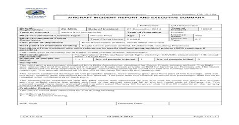 Pdf Sectiondivision Accident And Incident Investigation Division