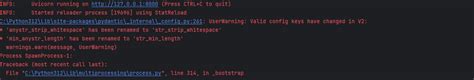 Pymongo Pydantic UserWarning Valid Config Keys Have Changed In V2