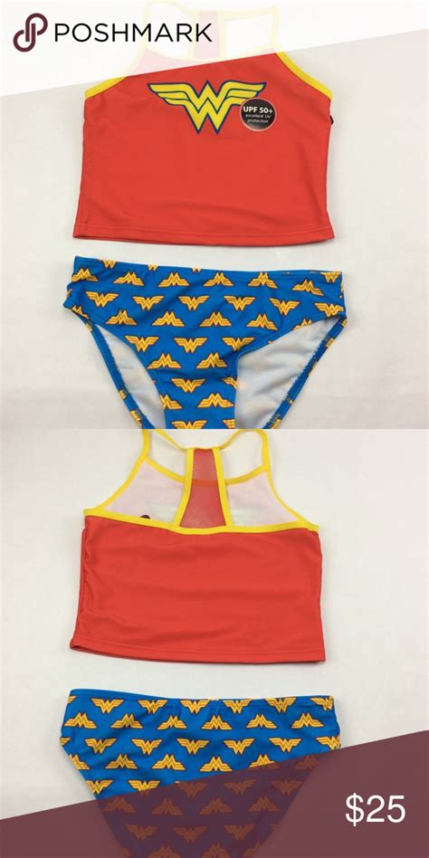 Wonder Woman Superhero Girls Tankini Swimsuit Girls Tankini