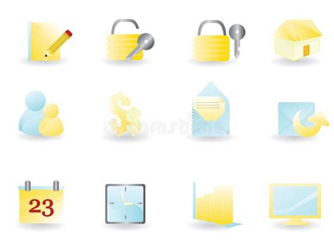 Los Iconos Del Web Fijaron 3 Ilustración Del Vector Ilustración De