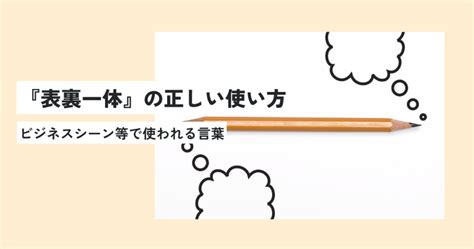 表裏一体の意味とは？正しい使い方・例文を世界一わかりやすく解説！類義語は？ 意味lab