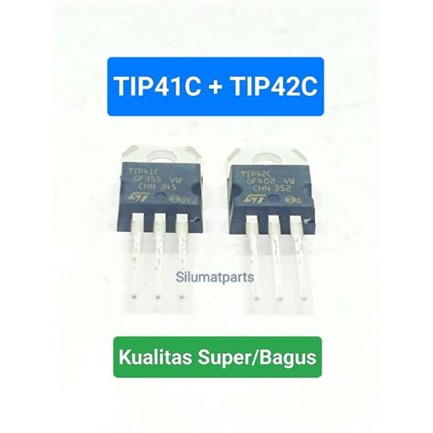 Jual Transistor Set TR TIP 41 42 Super Transistor Tip 41 42c ST Bagus Shopee Indonesia