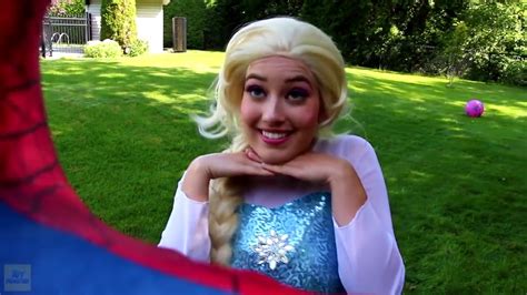 Frozen Elsa Car Surprise W Spiderman Joker Maleficent Pink Spidergirl
