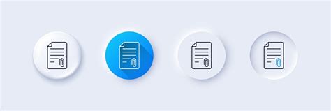 Cv 첨부 파일 줄 아이콘입니다 문서 서명 선 아이콘 벡터 3차원 형태에 대한 스톡 벡터 아트 및 기타 이미지 3차원 형태