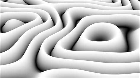 1 Hour Of White Abstract Height Map Pattern Loop Animation 3d Quietquests Youtube