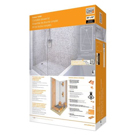Schluter Systems Kerdi Shower Kit 38 In X 60 In Offset Pvc Stainless