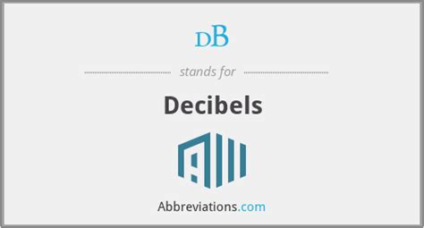 What Is The Abbreviation For Decibels