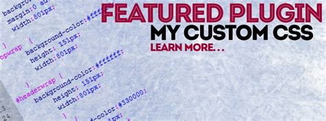 Feature Plugin My Custom Css Graduate Center Website Services