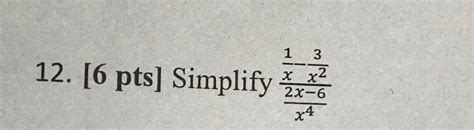 Solved Pts Simplify Chegg Com
