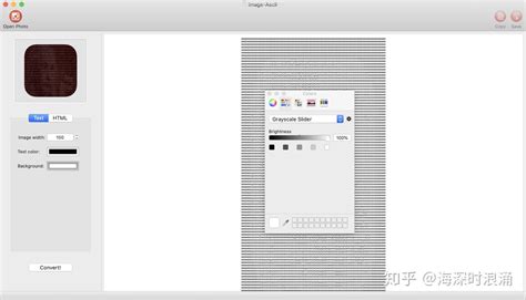 平面设计人员必备image Ascii，快速将图像转换为ascii字符画！ 知乎
