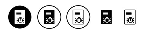 quarterly report icon set on white background vector image