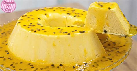 Receita deliciosa de pudim de maracujá calda cremosa para fazer em