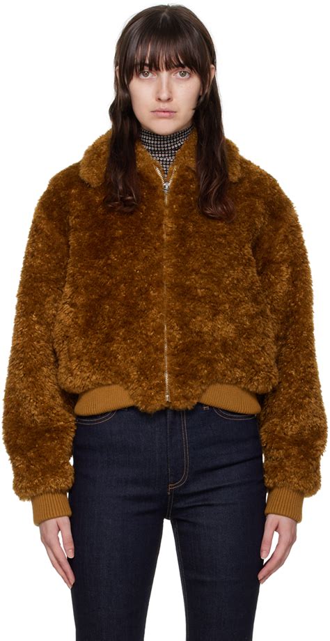 Rag And Bone Brown Nikki Faux Fur Coat Ssense