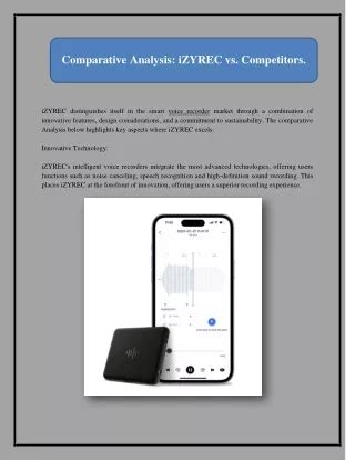 Ppt Comparative Analysis Izyrec Vs Competitors Powerpoint Presentation Id
