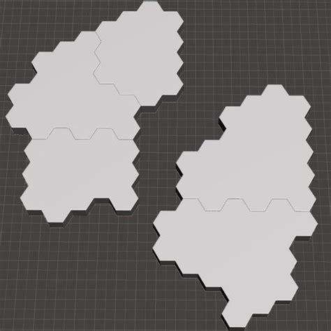 🗺️ Battletech Terrain Map Set 3 Hills Residential 1・free Stl File For ・cults