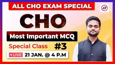 Rajasthan CHO ALL CHO EXAM SPECIAL Class Most Important Questions