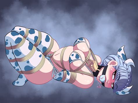 Rule 34 1girls Arms Behind Back Ball Gag Bearbuckscoffee Bikini Blue
