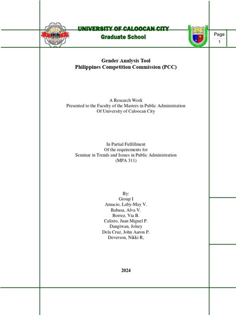 Group 1 Gender Analysis Tool Pdf Gender Mainstreaming Empowerment