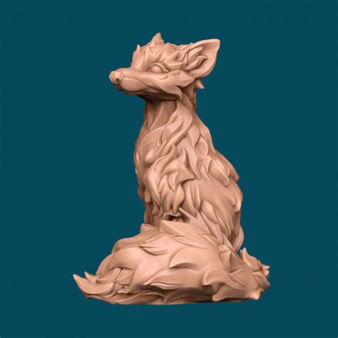 3d Printable Freya A Fox Familiar By Awkward Penguins Minis