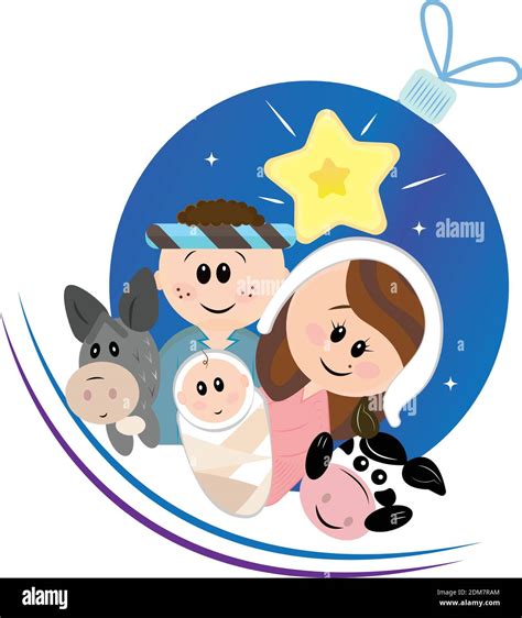 Karikatur Einer Krippe Kawaii Stock Vektorgrafik Alamy