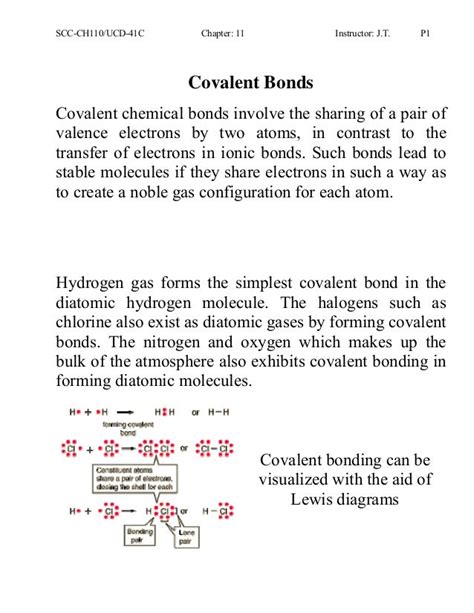 Covalent Bonding Ppt Pdf