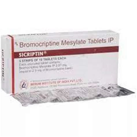 Bromocriptine Tablets Sicriptin Tablets Latest Price Manufacturers