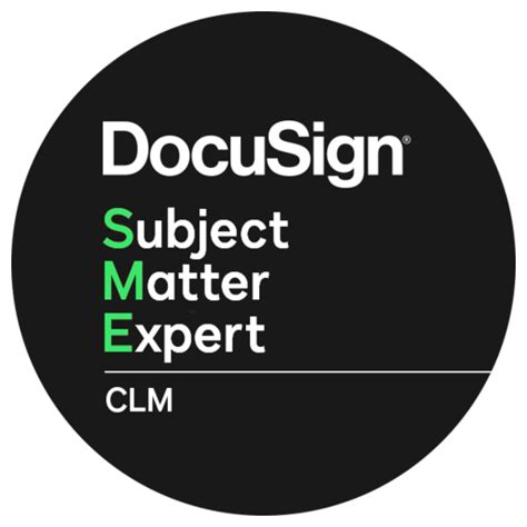 Docusign Clm Subject Matter Expert Credly