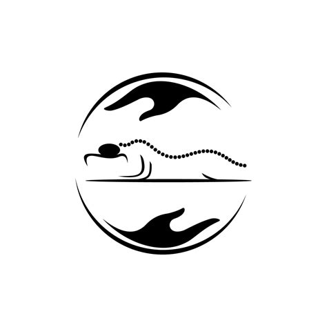 Body Massage Logo Vector Illustration Spa Relax Rejenuvate