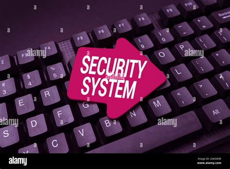 Conceptual Caption Security System Word Written On System Designed To Detect Intrusion Or