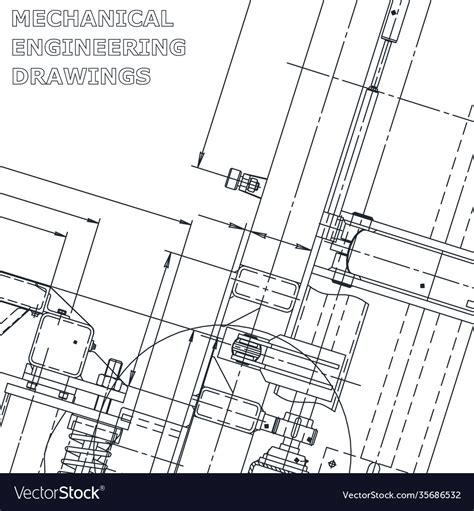 Blueprint Corporate Identity Engineering Vector Image