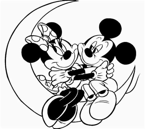 Colour Drawing Free Wallpaper Disney Beautiful Lovely Couple Mickey Mouse And Minnie Mouse