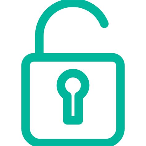 Open Padlock Free Security Icons