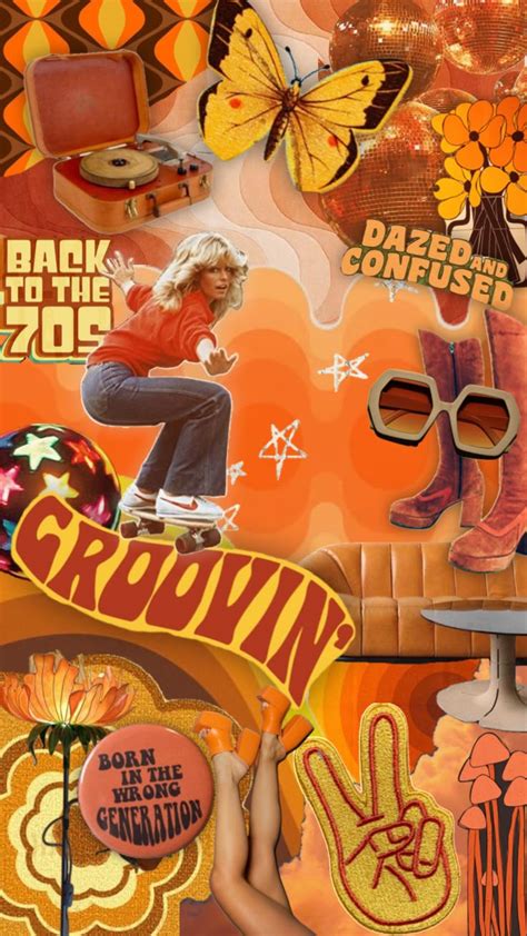 Check Out Heysamhayess Shuffles Vintage 70s Groovy Vibes Orange